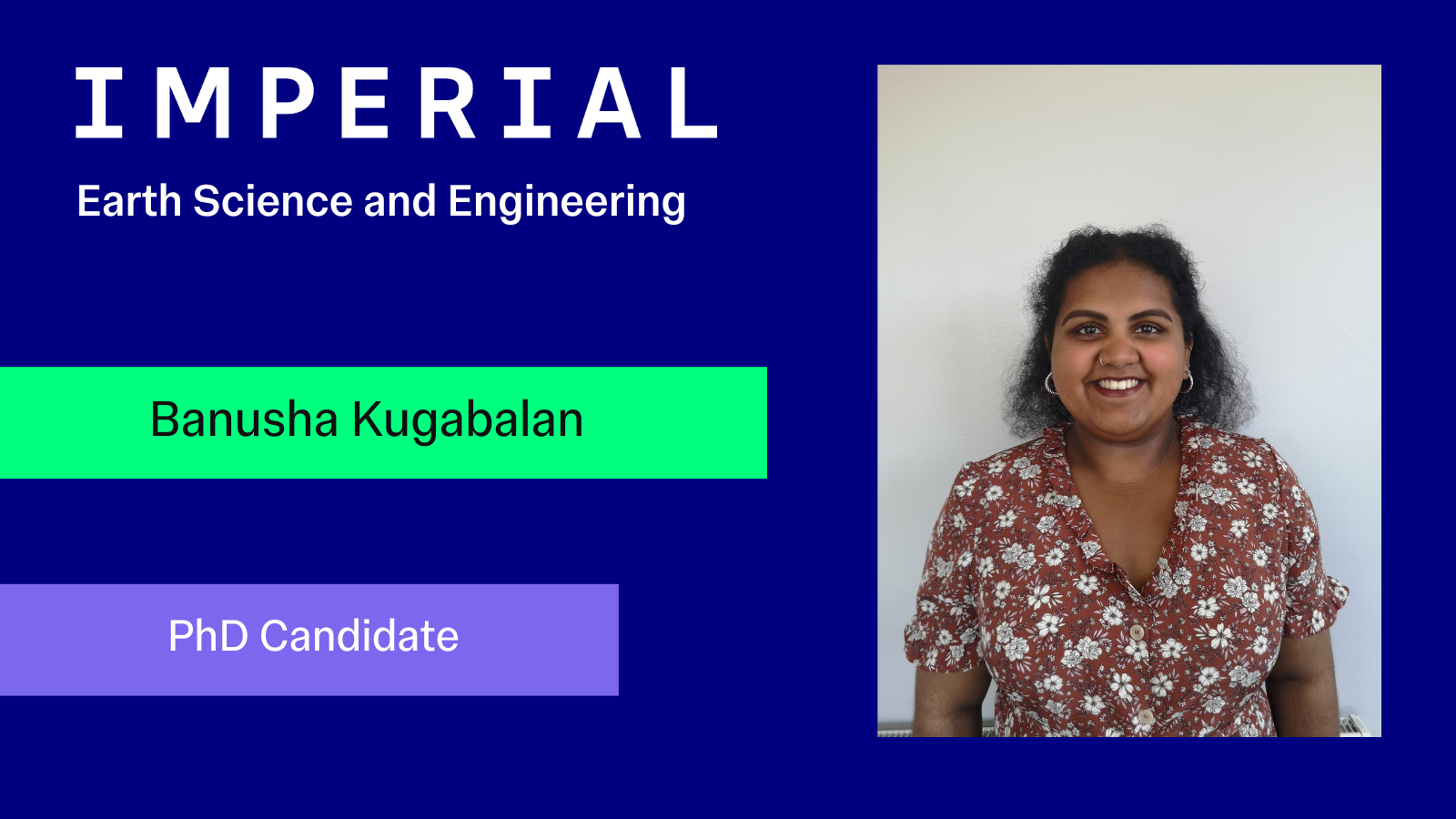 ESE Spotlight: Banusha Kugabalan on stress and shock effects in rock ...