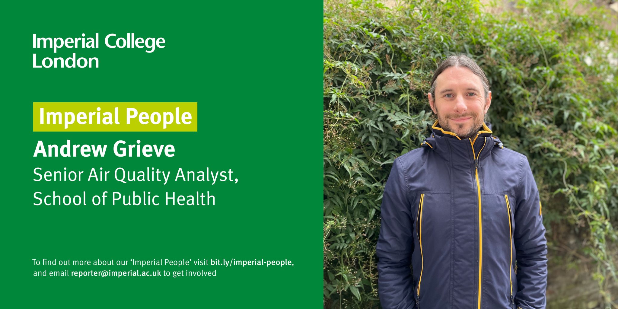 Andrew Grieve, Senior Air Quality Analyst, School of Public Health ...