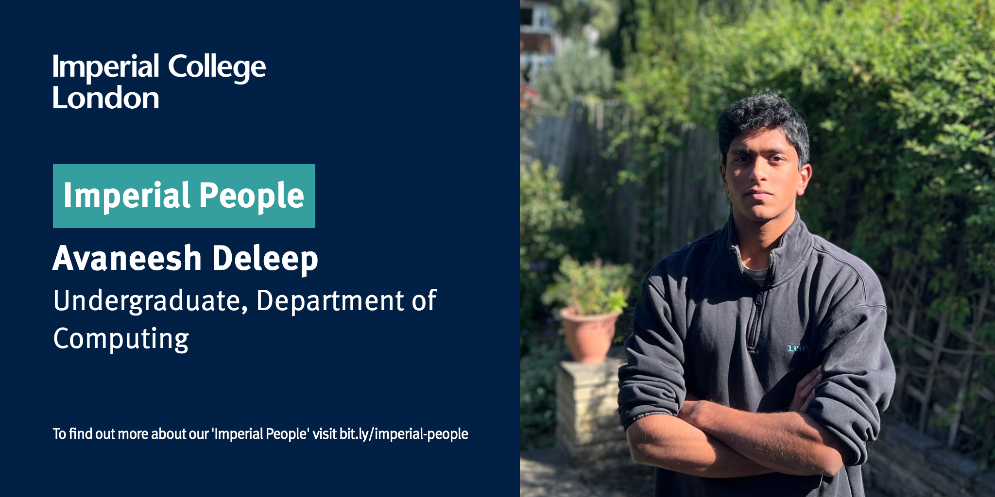 Avaneesh Deleep, Undergraduate, Department of Computing - Imperial people