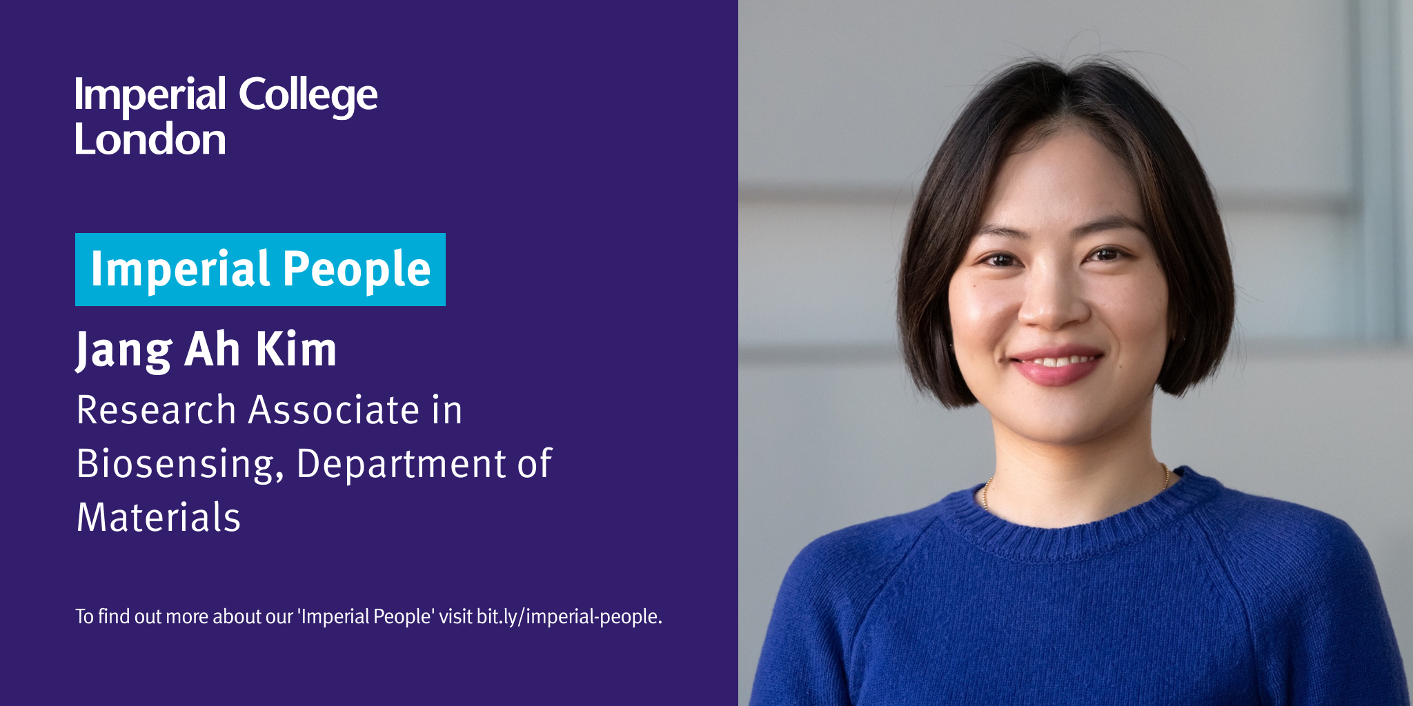 Jang Ah Kim, Research Associate in Biosensing, Department of Materials ...