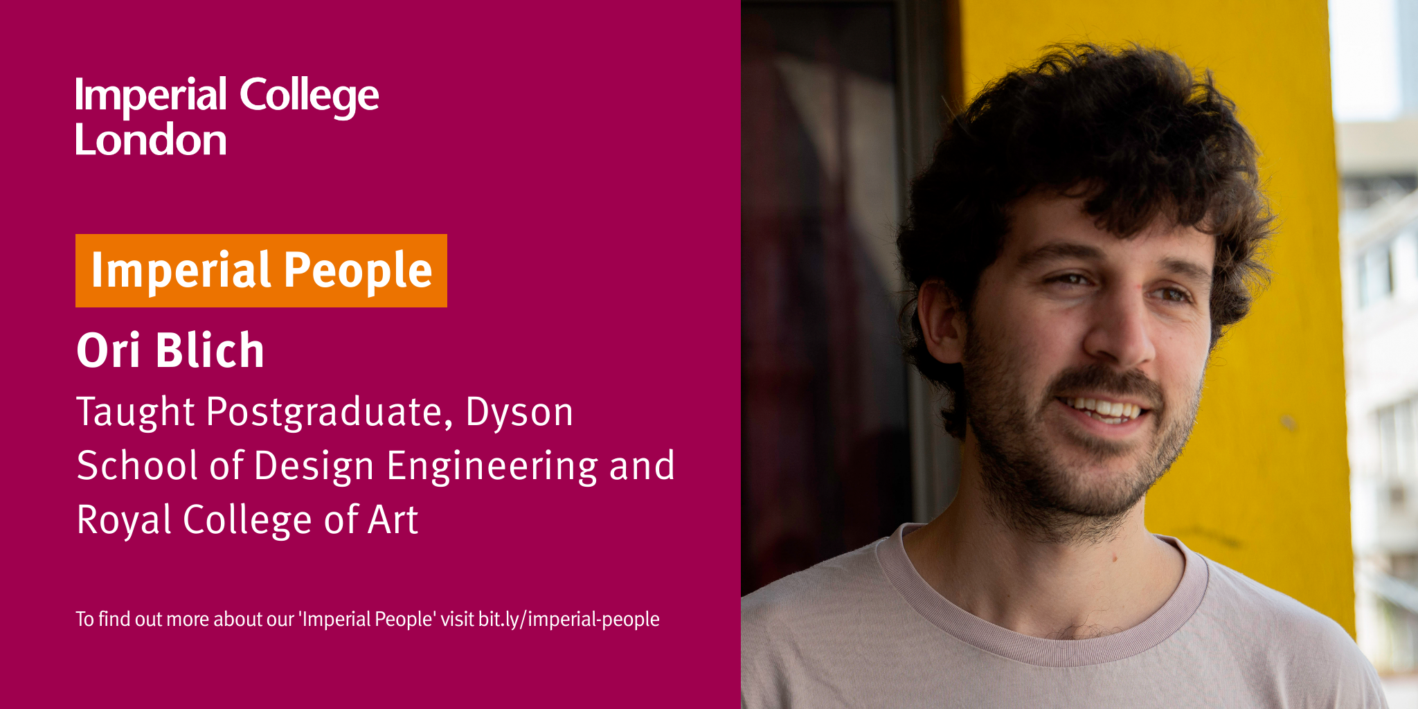 Ori Blich, Taught Postgraduate, Dyson School of Design Engineering and ...