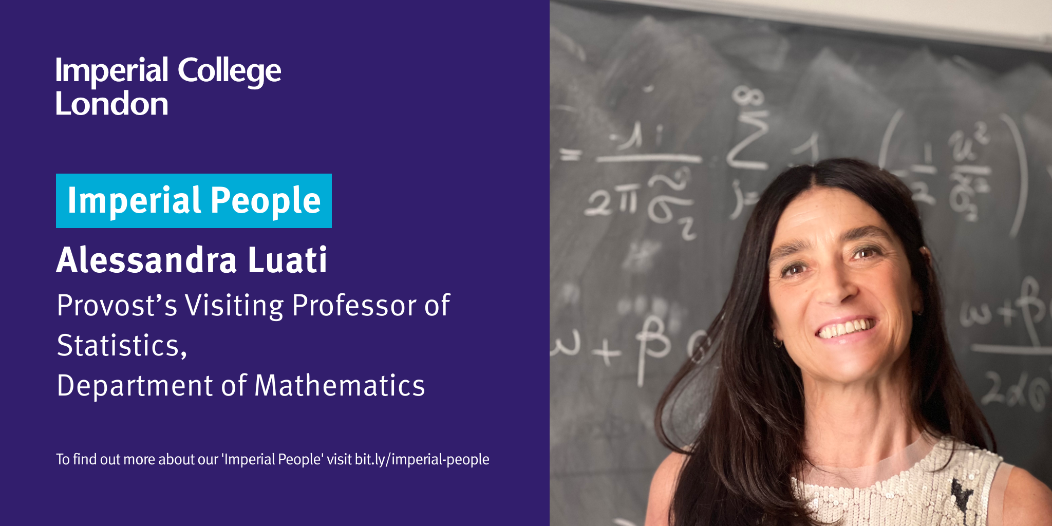 Alessandra Luati, Provost’s Visiting Professor of Statistics ...