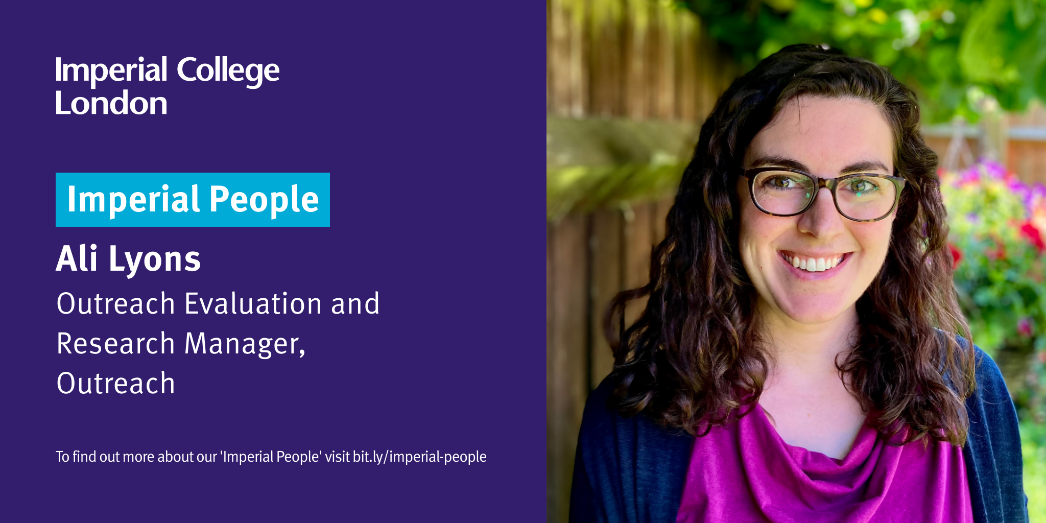 Ali Lyons, Outreach Evaluation and Research Manager, Outreach ...