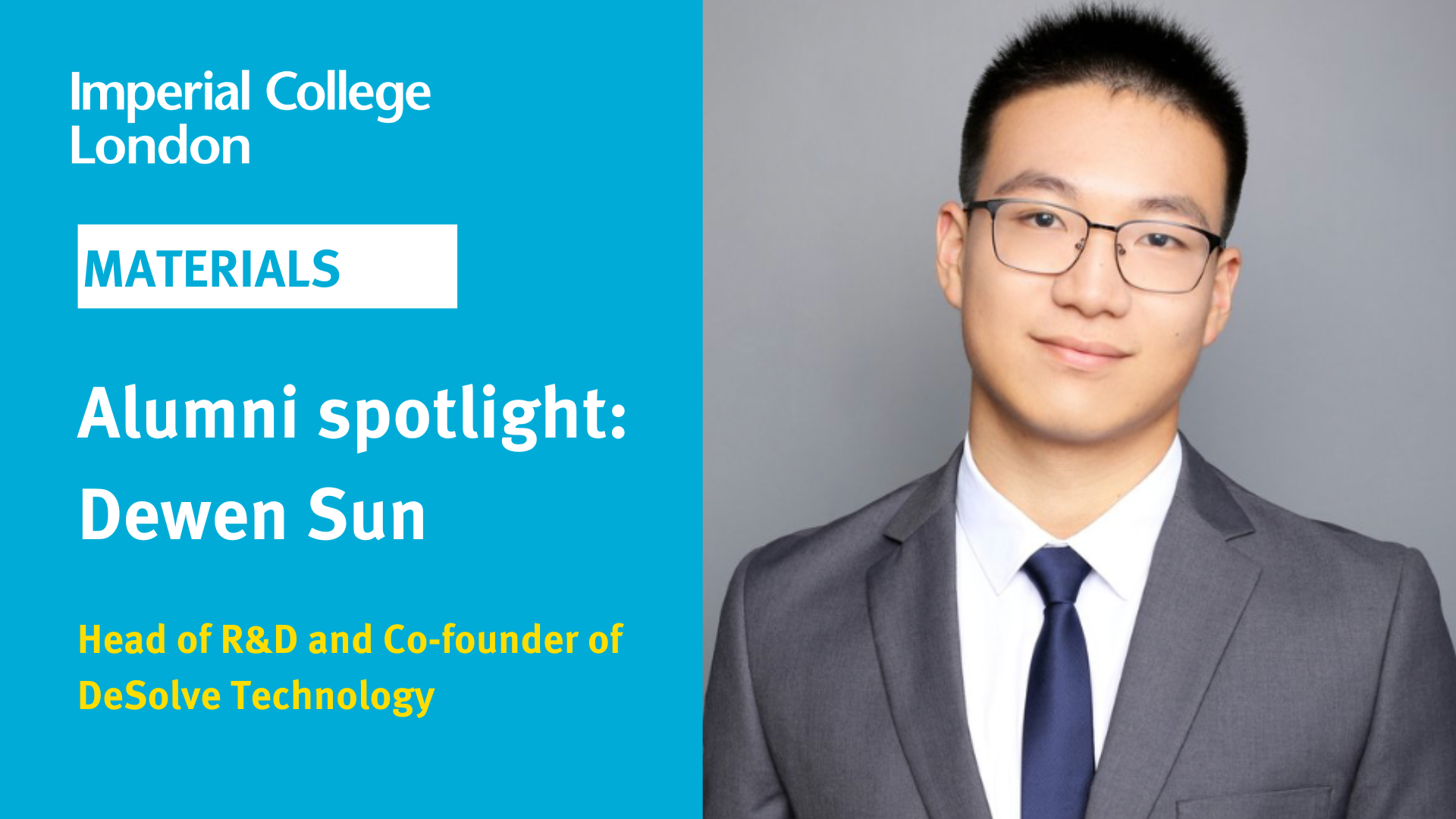 Alumni spotlight: Dewen Sun on Co-Founding DeSolve Technology ...
