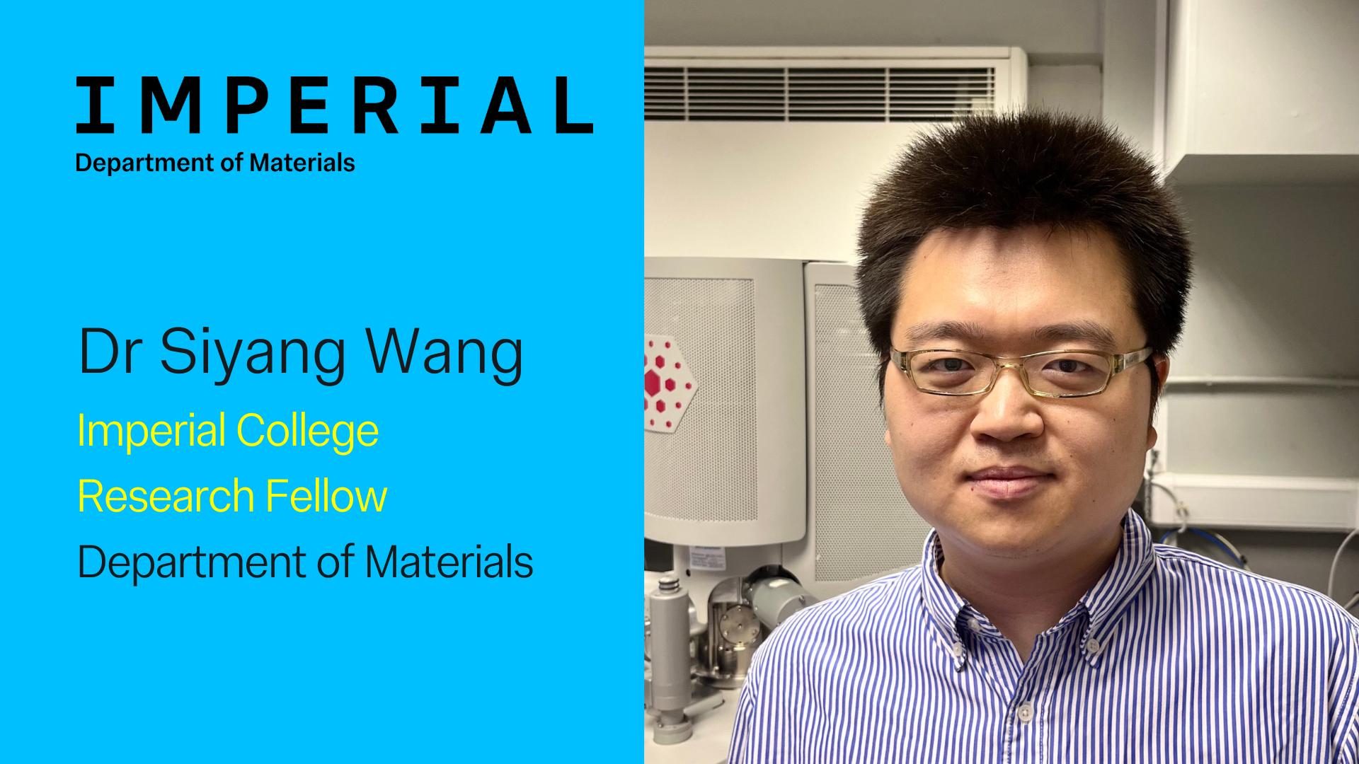 Fellow Spotlight: Dr Siyang Wang on improving energy materials for a ...