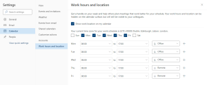 Work Hours and Location - Office 365 News and Updates
